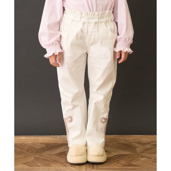 『セール実施中』ZOZO問い合わせ番号:97798774ショップ:petit main，プティマインブランド:Lycee mine，リセマイン，petit main，プティマイン商品名:飾りリボンサイドスリットストレッチパンツカテゴリ:パン...