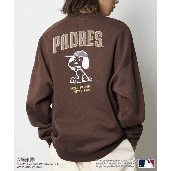 ZOZO問い合わせ番号:97799712ショップ:FREAK'S STORE，フリークスストアブランド:FREAK'S STORE，フリークスストア商品名:限定展開 MLB×PEANUTS 別注 ビッグシルエット バックプリント クルーネッ...