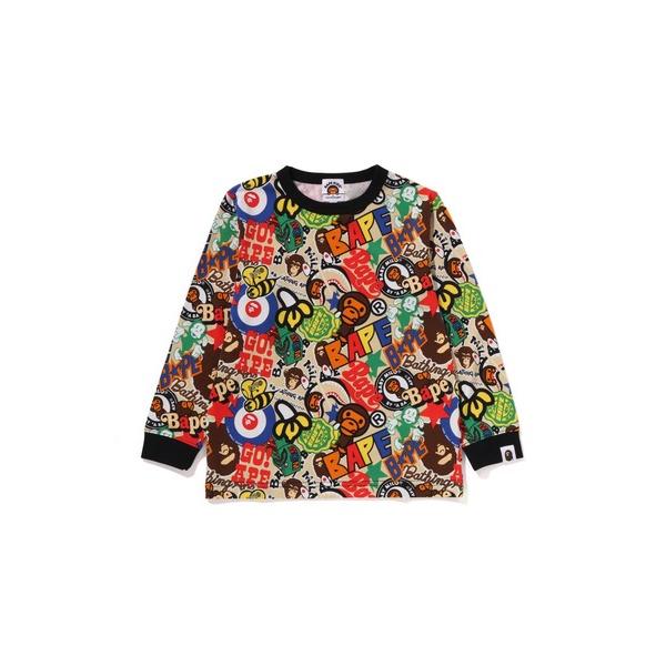 ZOZO問い合わせ番号:97800267ショップ:A BATHING APE，ア ベイシング エイプブランド:A BATHING APE，アベイシングエイプ商品名:BAPE MILO ASSORTED LS TEEカテゴリ:トップス>...