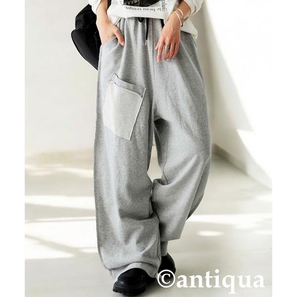 『タイムセール実施中』ZOZO問い合わせ番号:97800521ショップ:antiqua，アンティカブランド:antiqua，アンティカ商品名:デザインポケットスウェットパンツカテゴリ:パンツ>スウェットパンツブランド品番:ZA-002...