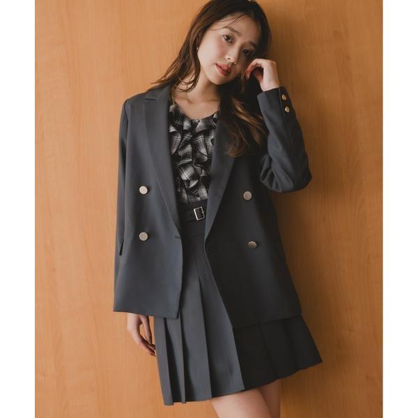 『タイムセール実施中』ZOZO問い合わせ番号:97800602ショップ:MISCH MASCH，ミッシュ マッシュブランド:MISCH MASCH，ミッシュマッシュ商品名:ダブルテーラードジャケットカテゴリ:ジャケット/アウター>テー...