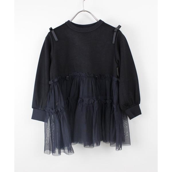 『タイムセール実施中』ZOZO問い合わせ番号:97800783ショップ:Wonder apartment，ワンダーアパートメントブランド:maarook，マルーク商品名:ダンボールニットチュールフリルチュニックカテゴリ:トップス>その...