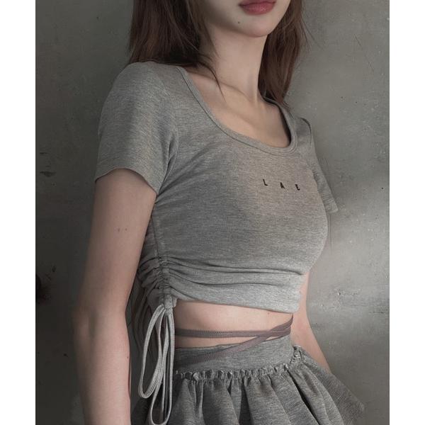ZOZO問い合わせ番号:97801153ショップ:Sense Market，センスマーケットブランド:Lae，レイ商品名:サイドシャーリングトップスカテゴリ:トップス>Tシャツ/カットソーブランド品番:KSG20961/20961原産...