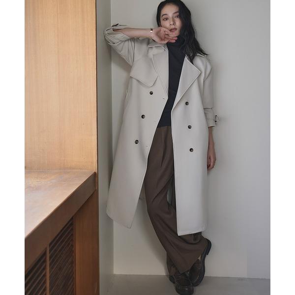 『タイムセール実施中』ZOZO問い合わせ番号:97801290ショップ:RIVER FIELD &amp; Co.，リバーフィールド　アンド　コーブランド:LOWO，ロワ，Flolia，フロリア商品名:トレンチコート ロング丈 ロングコート...