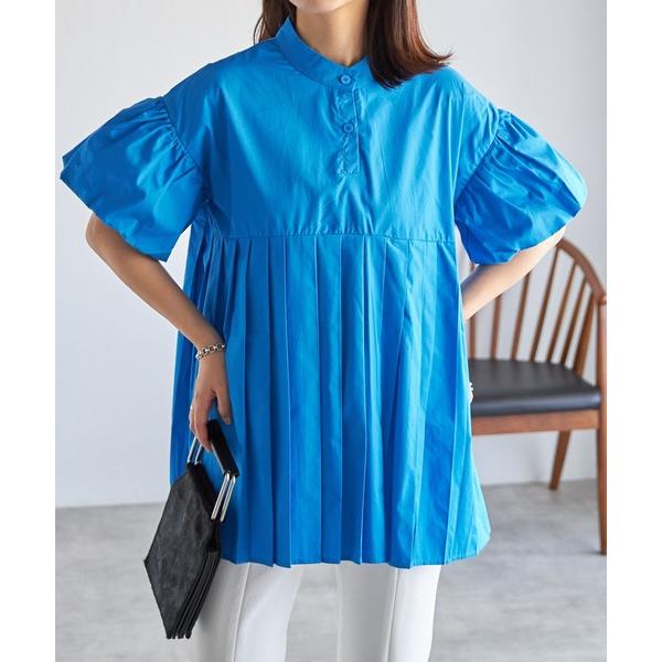 『タイムセール実施中』参考価格：6，160円発売時期：2024年03月コンディション：B（目立つ使用感なし）使用感が少ない、または気にならないアイテム首周り・袖：色あせ参考商品名：半袖パフスリーブプリーツ切替ブラウス参考品番：81023【商...