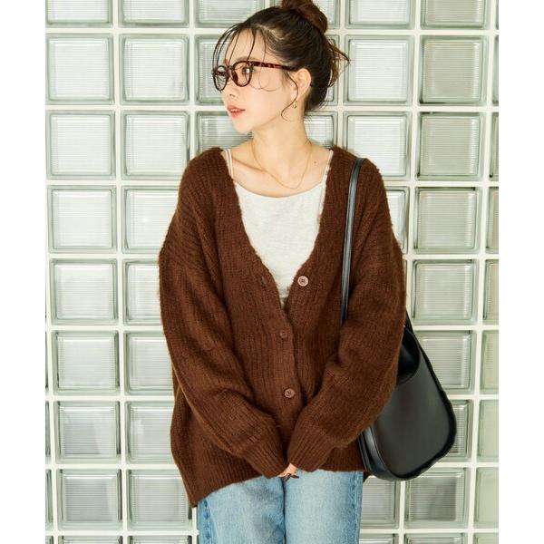 『タイムセール実施中』ZOZO問い合わせ番号:97832070ショップ:FREAK'S STORE，フリークスストアブランド:FREAK'S STORE，フリークスストア商品名:限定展開　カラー シャギー Vネック ニット カーディガンカテ...