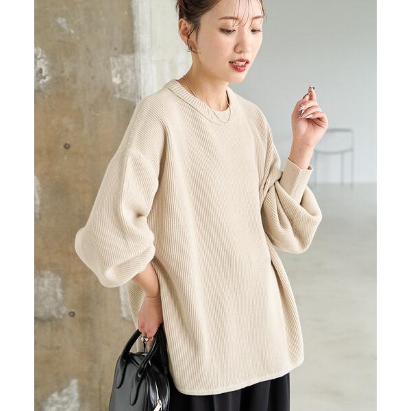 『セール実施中』ZOZO問い合わせ番号:97832075ショップ:FREAK'S STORE，フリークスストアブランド:FREAK'S STORE，フリークスストア商品名:限定展開　片畦 ラウンド コットン プルオーバー ニットカテゴリ:ト...