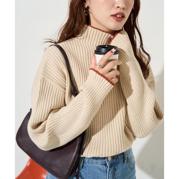 『セール実施中』ZOZO問い合わせ番号:97832077ショップ:FREAK'S STORE，フリークスストアブランド:FREAK'S STORE，フリークスストア商品名:限定展開　配色 ライン リブニット ハイネック プルオーバーカテゴリ...