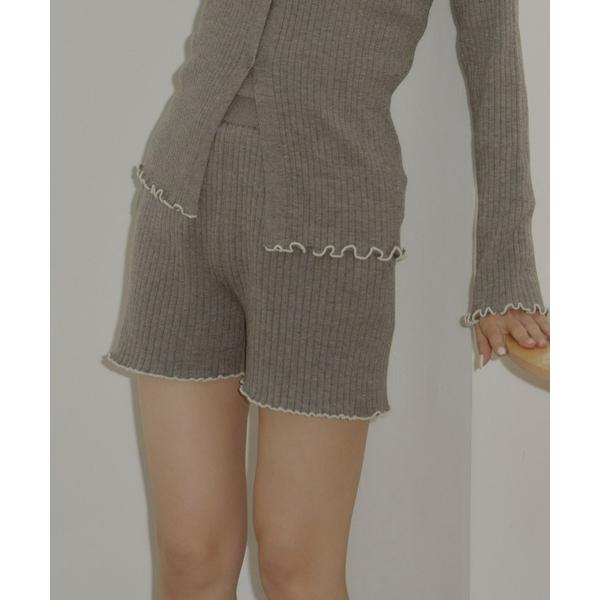 ZOZO問い合わせ番号:97833611ショップ:Olu.，オルドットブランド:Olu.，オルドット商品名:【うるちん☆こみ×Olu.】リブニットショートパンツカテゴリ:ルームウェア>ルームウェア/パジャマブランド品番:OL25GEC...