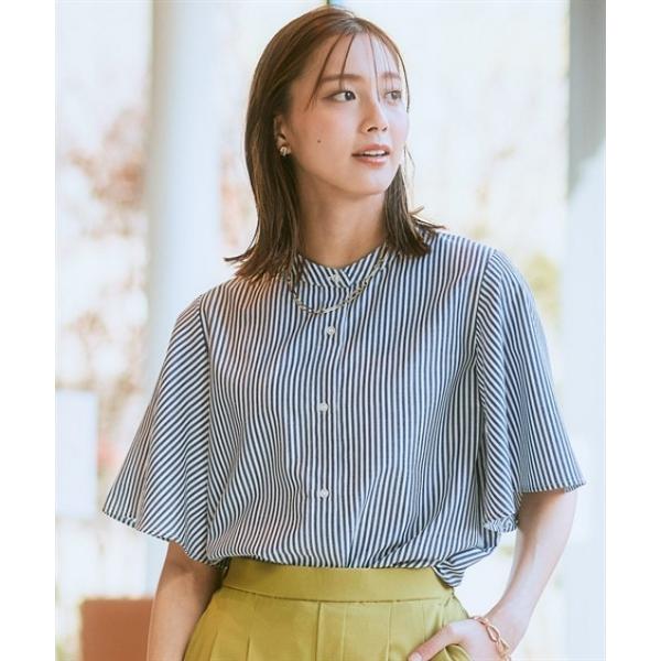 参考価格：4，390円発売時期：2025年05月コンディション：A（使用感なし）数回使用した程度で使用感が感じられないアイテム参考商品名：お手入れしやすいフレアスリーブブラウス（接触冷感・イージーケア・UVカット・ウォッシャブル）＜大きいサ...