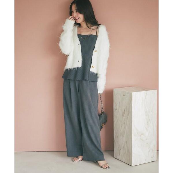 『セール実施中』ZOZO問い合わせ番号:97865444ショップ:La boutique BonBon，ラブティックボンボンブランド:La boutique BonBon，ラブティックボンボン商品名:【セットアップ可】ストライプワイドパンツ...