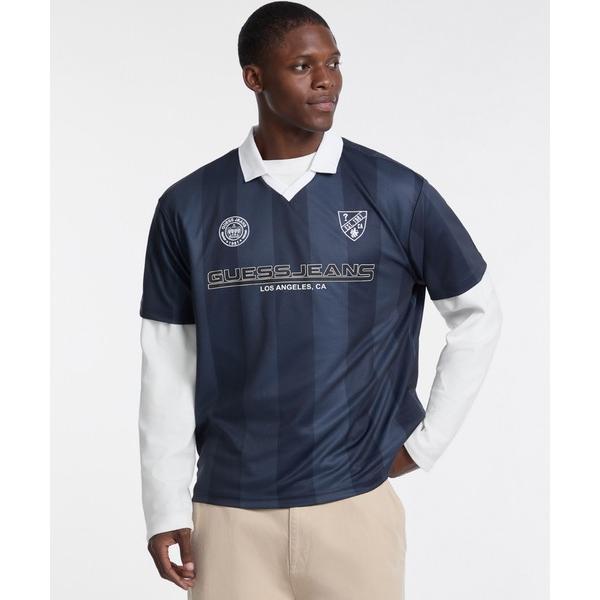 『セール実施中』ZOZO問い合わせ番号:97865501ショップ:GUESS，ゲスブランド:GUESS JEANS，ゲスジーンズ，Guess，ゲス商品名:GUESS JEANS Ss Soccer Polo ポロシャツカテゴリ:トップス&g...