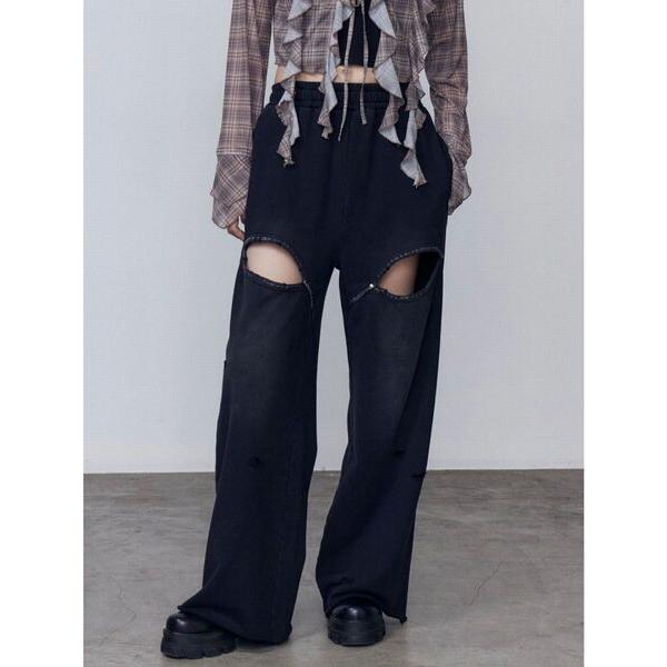 『タイムセール実施中』ZOZO問い合わせ番号:97865810ショップ:EMODA，エモダブランド:EMODA，エモダ商品名:ホールクラッシュスウェットパンツカテゴリ:パンツ>スウェットパンツブランド品番:042540750501素材...