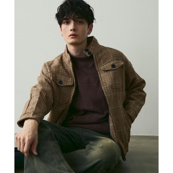 『タイムセール実施中』ZOZO問い合わせ番号:97866253ショップ:Auntie Rosa，アンティローザブランド:Shoowtime，ショウタイム商品名:Glen Check Stand Collar Jacket / グレンチェック...