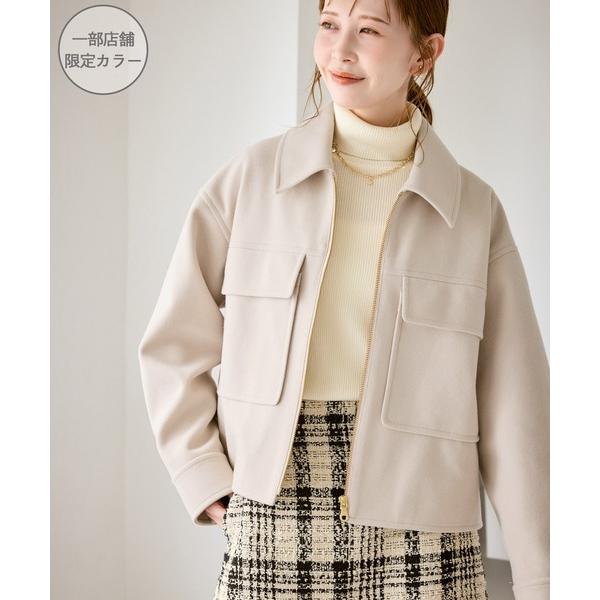 『タイムセール実施中』ZOZO問い合わせ番号:97866492ショップ:ROPE' PICNIC，ロぺピクニックブランド:ROPE' PICNIC，ロペピクニック商品名:ジャージーメルトンシリーズ ポケット付きジップブルゾン/リンクコーデカ...