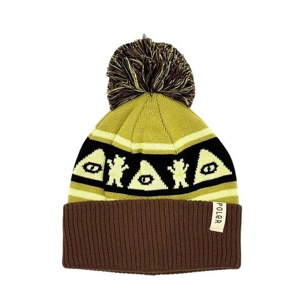 ZOZO問い合わせ番号:97866499ショップ:ムラサキスポーツ，ムラサキスポーツブランド:POLeR，ポーラー，ムラサキスポーツ，ムラサキスポーツ商品名:POLeR/ポーラー ビーニー BEAR BEANIE ”POLeR x GRIZ...