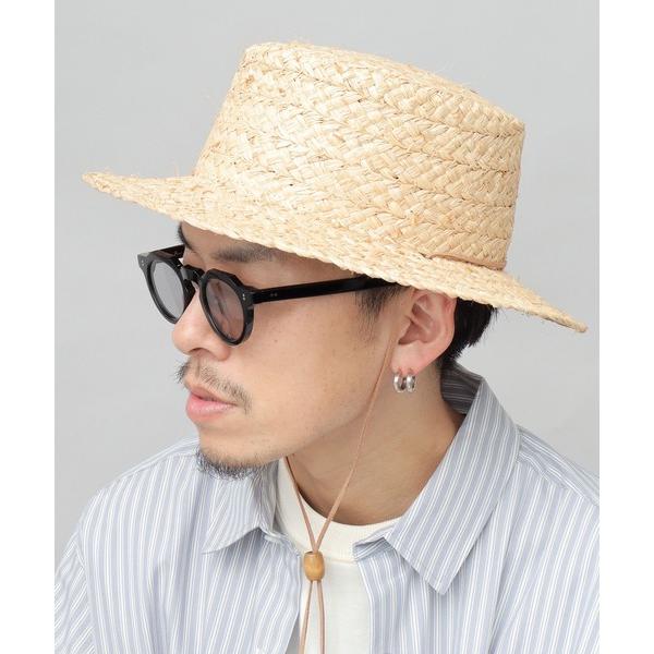 『タイムセール実施中』参考価格：6，600円発売時期：2024年04月コンディション：A（使用感なし）数回使用した程度で使用感が感じられないアイテム付属品：タグ参考商品名：ラフィア ロングブリム ブレード カンカン帽 あご紐付き参考品番：R...