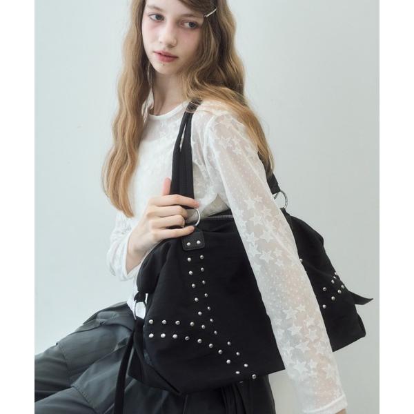 ZOZO問い合わせ番号:97897345ショップ:Auntie Rosa，アンティローザブランド:Birthday room，バースデイルーム商品名:【1泊2日対応】スタッズ付きトートBAG/studded tote bagカテゴリ:バッグ...