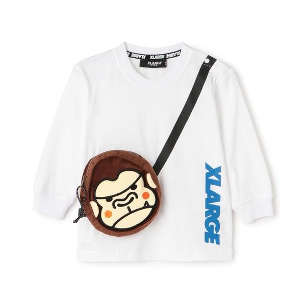 『セール実施中』ZOZO問い合わせ番号:97897409ショップ:X-girl Stages，エックスガール ステージスブランド:XLARGE KIDS，エクストララージキッズ商品名:ファニーゴリラポーチ長袖Tシャツカテゴリ:トップス&gt...