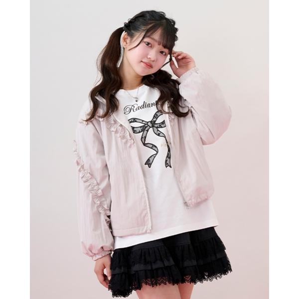 『セール実施中』ZOZO問い合わせ番号:97897544ショップ:NARUMIYA ONLINE，ナルミヤ オンラインブランド:mezzo piano Junior，メゾピアノジュニア商品名:スタンドカラーフリルブルゾンカテゴリ:ジャケット...