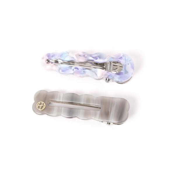 ZOZO問い合わせ番号:97897715ショップ:LAKOLE，ラコレブランド:LAKOLE，ラコレ商品名:ウェーブヘアクリップ2点セット / 589764カテゴリ:ヘアアクセサリー>バレッタ/ヘアクリップブランド品番:589764素...