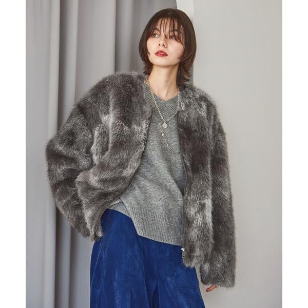 『タイムセール実施中』ZOZO問い合わせ番号:97898718ショップ:niko and...，ニコアンドブランド:niko and...，ニコアンド商品名:フサフサアソートファーブルゾンカテゴリ:ジャケット/アウター>ブルゾンブラン...