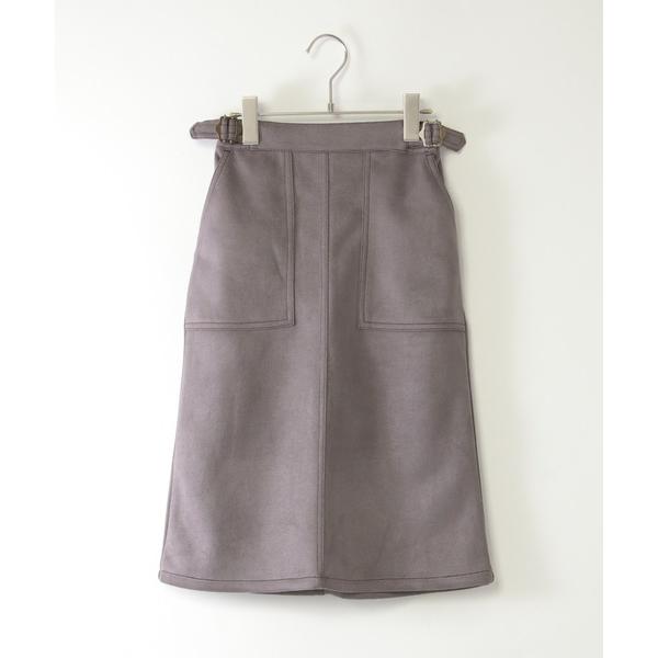 『タイムセール実施中』ZOZO問い合わせ番号:97898806ショップ:ikka LOUNGE，イッカラウンジブランド:ikka，イッカ商品名:フェイクスエードベイカーロングスカート（120~160cm）カテゴリ:スカート>スカートブ...