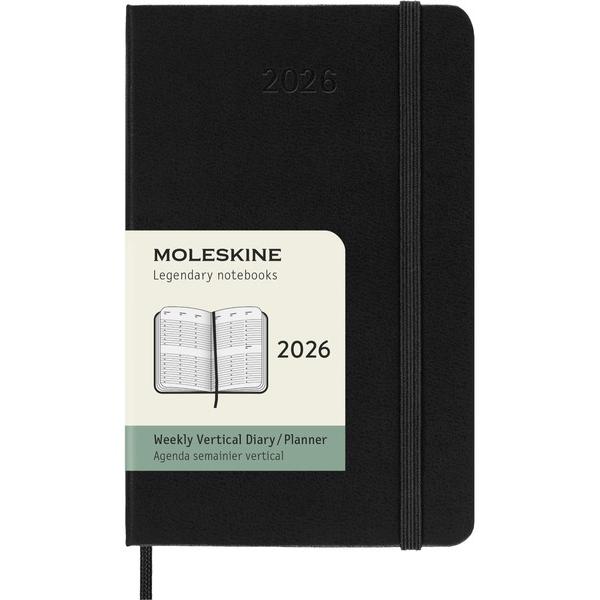 ZOZO問い合わせ番号:97899622ショップ:MOLESKINE，モレスキンブランド:MOLESKINE，モレスキン商品名:2026年 1月始まり 12ヵ月 ウィークリーダイアリー バーチカル ポケットサイズ (横9cm×縦14cm) ...