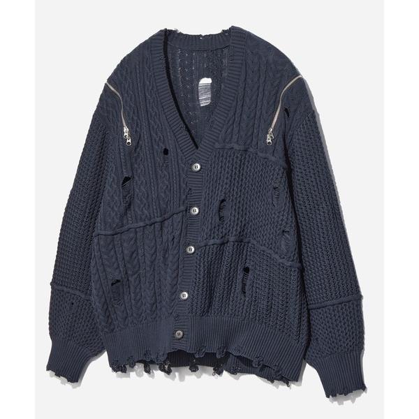 ZOZO問い合わせ番号:97900174ショップ:HARE，ハレブランド:HARE，ハレ商品名:BIGダメージZIPカーディガン(HARE)カテゴリ:トップス>カーディガン/ボレロブランド品番:592293素材:綿100%原産国:CH...