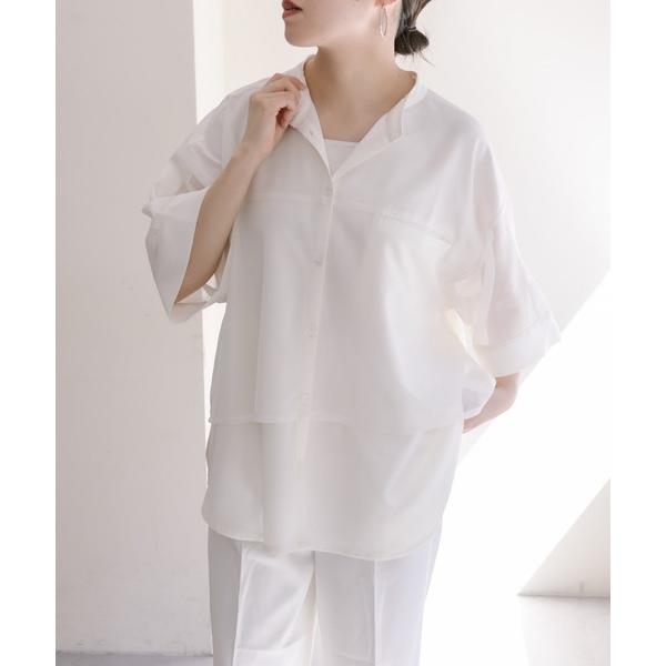 参考価格：15，180円発売時期：2024年05月コンディション：C（やや使用感あり）使用感があり、やや気になる傷や汚れがあるアイテム前身頃：汚れ参考商品名：《手洗い可/サイドスリット入り》メッシュ切り替えシャツ【SUM1 STYLE】参考...