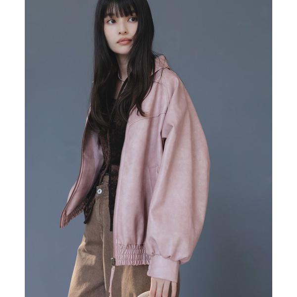 『セール実施中』ZOZO問い合わせ番号:97930616ショップ:VIS，ビスブランド:VIS，ビス商品名:合皮＆スエードライクジップアップブルゾンカテゴリ:ジャケット/アウター>ブルゾンブランド品番:2025-B-BVL45020素...