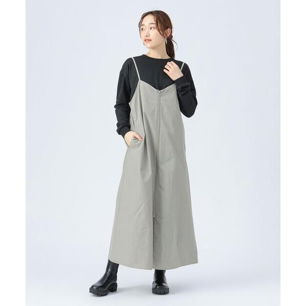 『タイムセール実施中』ZOZO問い合わせ番号:97931156ショップ:BEAMS HEART，ビームスハートブランド:BEAMS HEART，ビームスハート商品名:【セットアイテム】ジップ キャミソール ワンピース × スウェット プルオ...