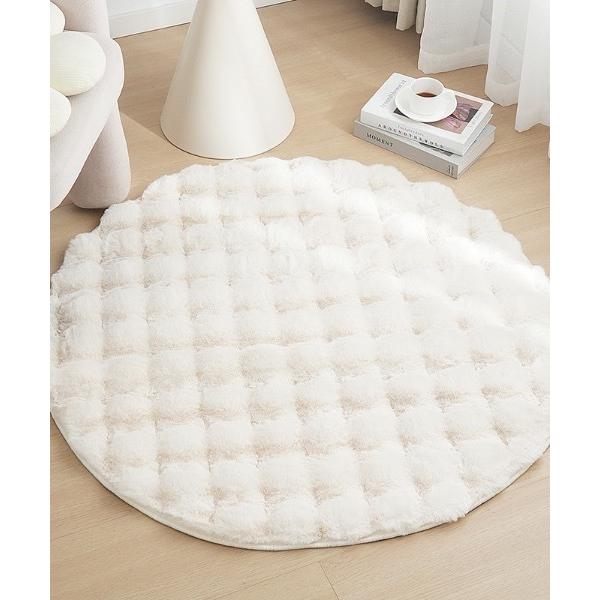 『タイムセール実施中』ZOZO問い合わせ番号:97961903ショップ:Ada.，エイダブランド:SHEPP，シープ商品名:ぽこぽこ サークルフェイクファーマット　ミニラグマットカテゴリ:インテリア>ラグ/マットブランド品番:PY39...