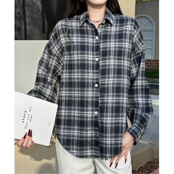 『タイムセール実施中』ZOZO問い合わせ番号:97961990ショップ:Teem Store，チームストアブランド:shyam inspiration，シャムインスピレーション商品名:アソート カジュアル チェック柄シャツ / 長袖 ルーズ...