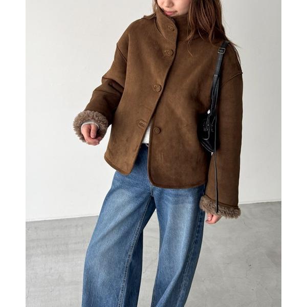 『セール実施中』ZOZO問い合わせ番号:97962336ショップ:CANAL JEAN，キャナルジーンブランド:CANAL JEAN，キャナルジーン，El mar，エルマール商品名:El mar　リバーシブルムートンジャケットカテゴリ:ジャ...