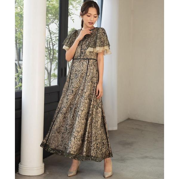 『タイムセール実施中』ZOZO問い合わせ番号:97962377ショップ:GIRL，ガールブランド:GIRL，ガール商品名:総レース フレアスリーブパーティードレス ハイウエスト ロング 結婚式 ワンピース パーティードレス オケージョンドレ...