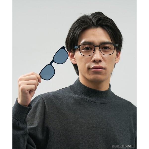 ZOZO問い合わせ番号:97962612ショップ:Zoff，ゾフブランド:Zoff，ゾフ商品名:Zoff｜MARVEL COLLECTION デッドプール ＆ ウルヴァリン 【ウルヴァリン モデル】ウェリントン型 2wayメガネ サングラス...