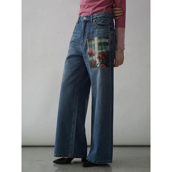 『セール実施中』ZOZO問い合わせ番号:97995429ショップ:FIKA./:ETHR OF/YORT，フィーカ/イーサオブ/ヨートブランド::ETHROF，イーサオブ商品名:ART PRINT WIDE DENIM PANTSカテゴリ:...