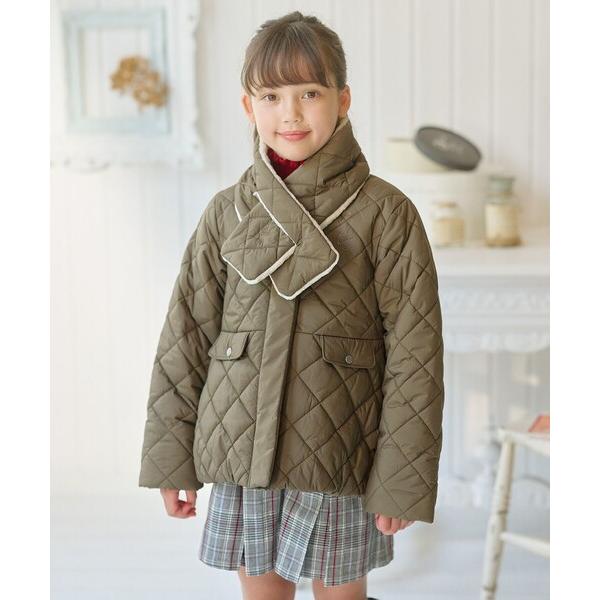 『セール実施中』ZOZO問い合わせ番号:97995865ショップ:組曲，クミキョクブランド:組曲，クミキョク商品名:【110-140cm】マフラー付き中綿キルト アウターカテゴリ:ジャケット/アウター>その他アウターブランド品番:SC...