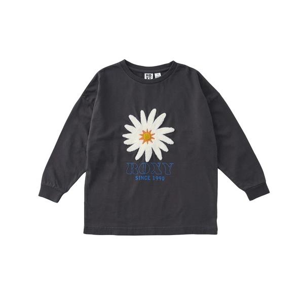 『セール実施中』ZOZO問い合わせ番号:97996021ショップ:ROXY/QUIKSILVER，ロキシー/クイックシルバーブランド:ROXY，ロキシー商品名:MINI BELLIS S/STEE /ロキシーキッズフラワー刺繍長袖ロンTカテ...