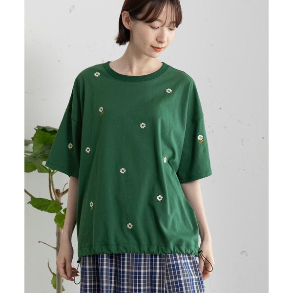 ZOZO問い合わせ番号:97996464ショップ:COO ONLINE，クーオンラインブランド:POU DOU DOU，プードゥドゥ商品名:フラワー刺繍bigTシャツカテゴリ:トップス>Tシャツ/カットソーブランド品番:251-114...