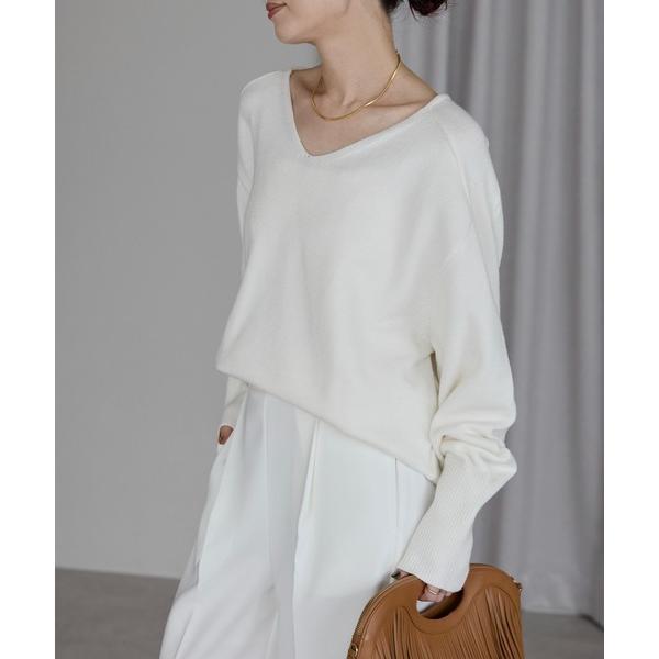 『タイムセール実施中』ZOZO問い合わせ番号:97996515ショップ:Bonjour Sagan，ボンジュールサガンブランド:＆HALF，アンドハーフ，Bonjour Sagan，ボンジュールサガン商品名:Vネックニット（長袖）カテゴリ:...