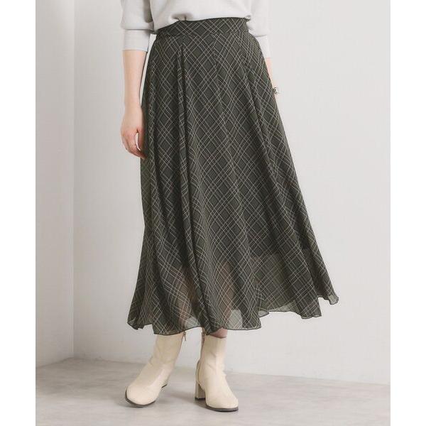 『セール実施中』ZOZO問い合わせ番号:97996538ショップ:WORLD ONLINE STORE SELECT，ワールドオンラインストアセレクトブランド:ITS'DEMO，イッツデモ商品名:【手洗い可／ウエストゴム】シアーチェックフレ...