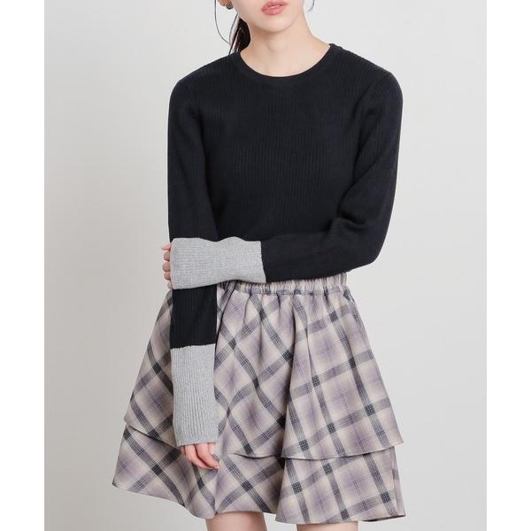 『タイムセール実施中』ZOZO問い合わせ番号:97996848ショップ:Honeys，ハニーズブランド:Honeys，ハニーズ，COLZA，コルザ商品名:袖配色ニットカテゴリ:トップス>ニット/セーターブランド品番:636-31-15...