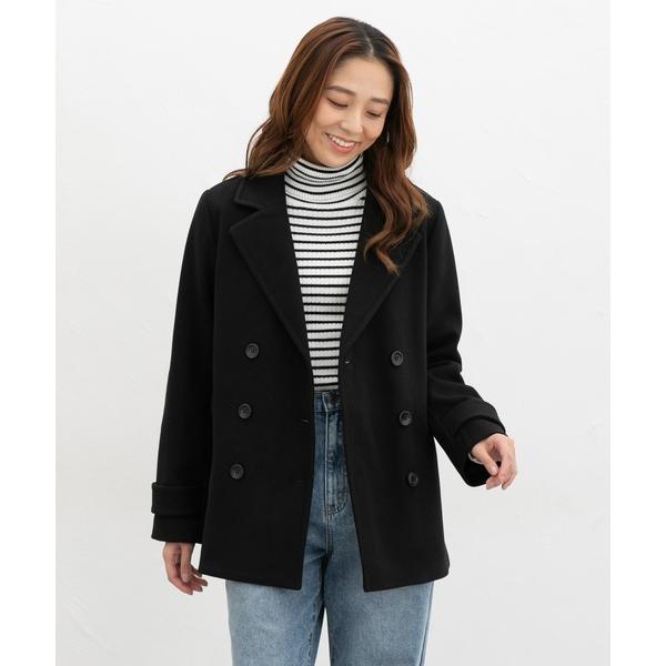 『タイムセール実施中』ZOZO問い合わせ番号:97996870ショップ:Honeys，ハニーズブランド:Honeys，ハニーズ，GLACIER，グラシア商品名:【抗菌防臭・静電気軽減】ピーコートカテゴリ:ジャケット/アウター>ピーコー...