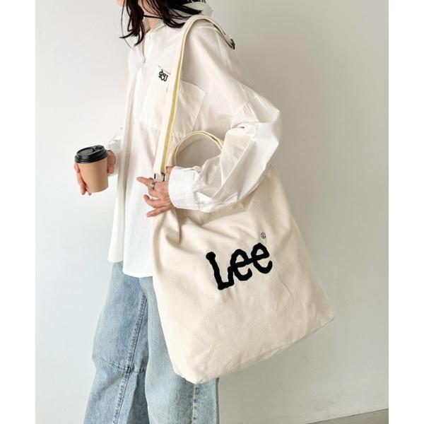 ZOZO問い合わせ番号:97997271ショップ:Outfitter lab，アウトフィッターラボブランド:Lee，リー商品名:Lee/リー BIG 2WAY トートバッグ/ロゴ刺繍/A3収納/コットン デニム/肩掛け ショルダー 通勤 通...