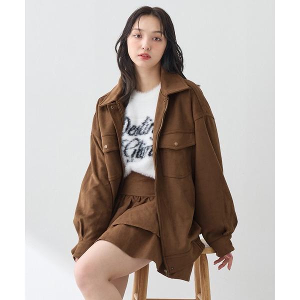 『タイムセール実施中』ZOZO問い合わせ番号:97997497ショップ:INGNI，イングブランド:INGNI，イング商品名:フェイクスエードビッグブルゾン(セットアップ対応)カテゴリ:ジャケット/アウター>ブルゾンブランド品番:12...