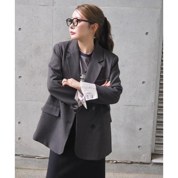 ZOZO問い合わせ番号:97998578ショップ:LAULEN，ローレンブランド:LAULEN，ローレン商品名:stitch double breasted jacket /ステッチダブルブレストジャケットカテゴリ:ジャケット/アウター&g...