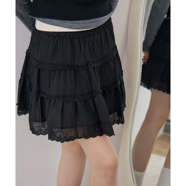 ZOZO問い合わせ番号:97999335ショップ:Auntie Rosa，アンティローザブランド:Birthday room，バースデイルーム商品名:コットンレースミニスカート/ cotton lace mini-skirtカテゴリ:スカー...