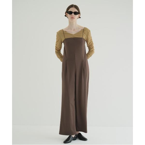 『セール実施中』ZOZO問い合わせ番号:97999419ショップ:CLANE，クラネブランド:CLANE，クラネ商品名:STRAP JERSEY BARE JUMPSUITSカテゴリ:オールインワン・サロペット>つなぎ/オールインワン...